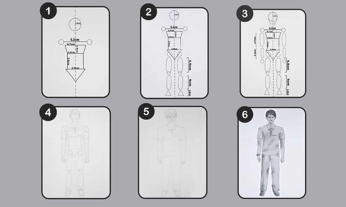 How To Draw A Person With Simple Steps